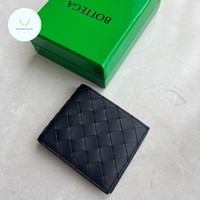 intrecciato bifold wallet in space blue 8cc+2bill compartments, Barang ...