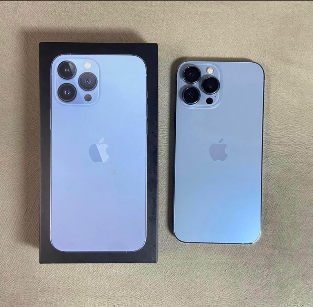 iPhone 13 Pro Max 256GB Sierra Blue ex Inter Good Condition, Telepon ...