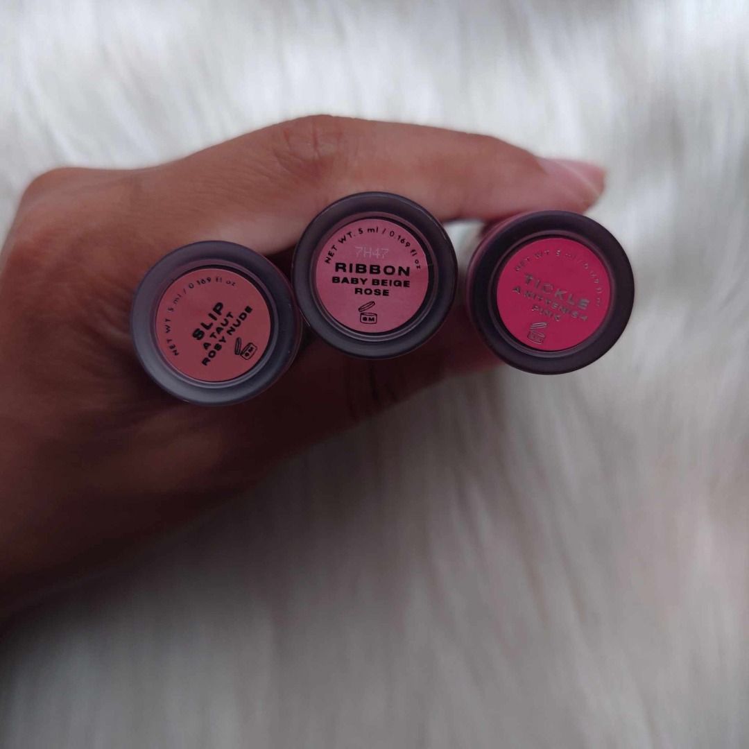 Issy Gelee Moisturizing Lip Tint in Ribbon; Issy Mousse Lip Tint in ...