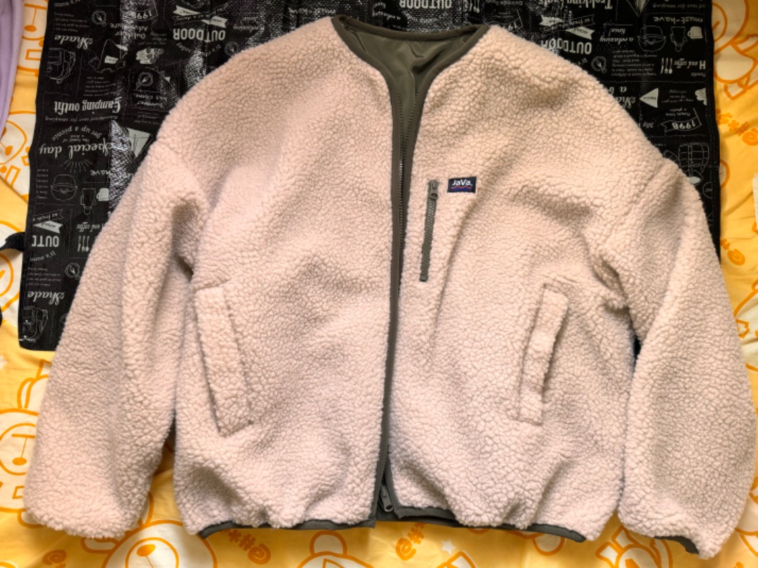 Java 日本 2-WAY雙面褸 春裝 旅行 外套 Jacket 褸 毛毛褸 禮物 , 女裝, 外套及戶外衣服 - Carousell