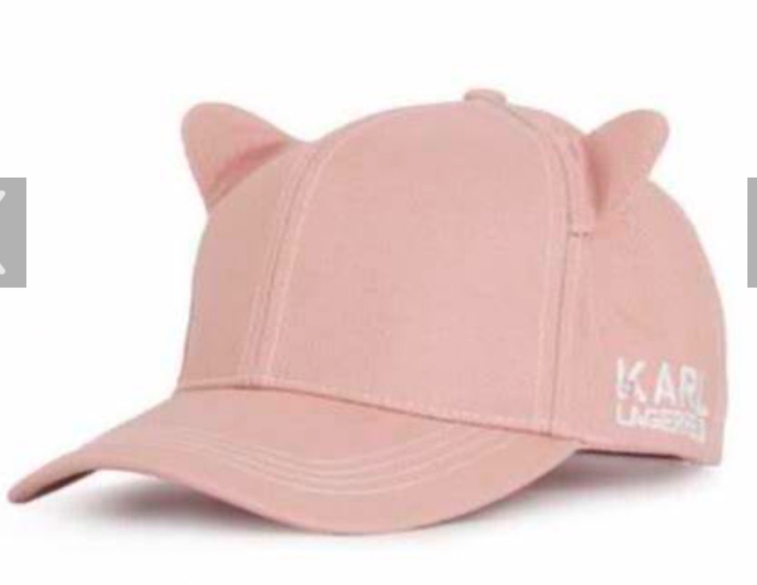 Karl Lagerfeld cat ear cap, 女裝, 手錶及配件, 帽 - Carousell