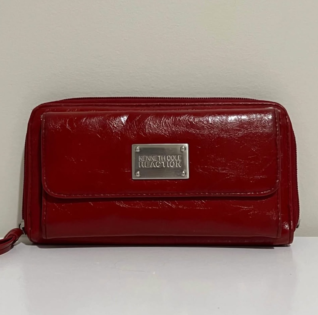 Kenneth Cole Red Long Wallet (KC2025-21), Women's Fashion, Bags ...