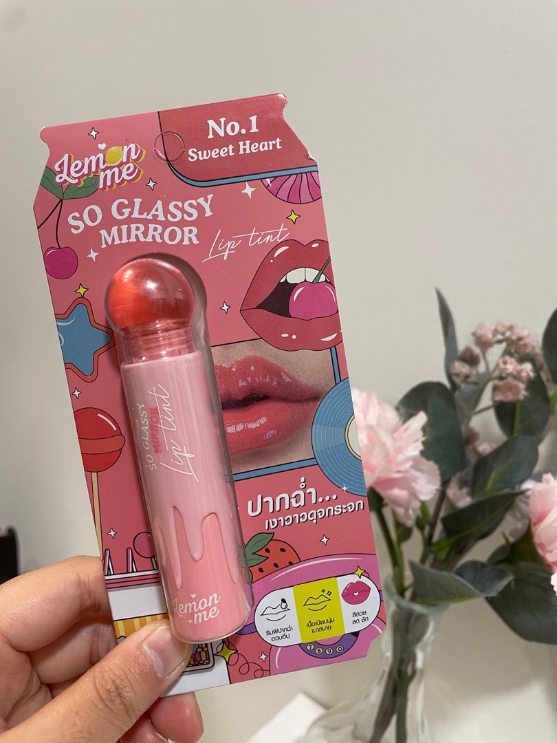 Lemon Me So Glassy Mirror Lip Tint, Beauty & Personal Care, Face ...