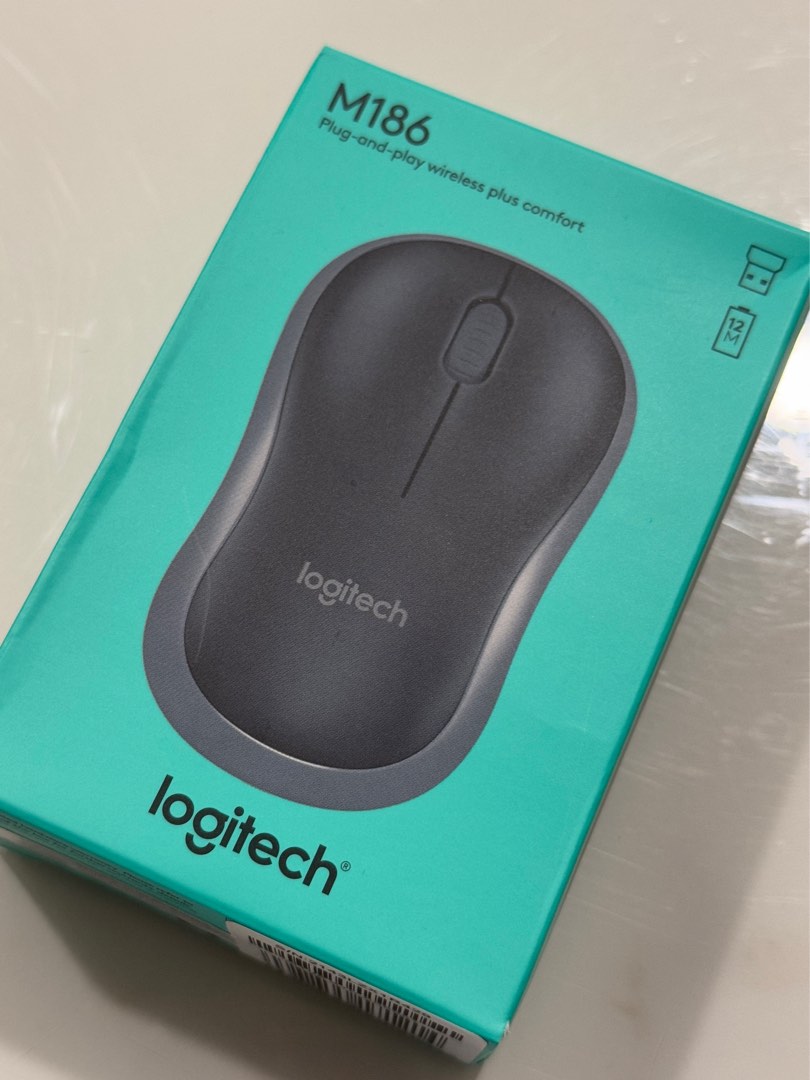 Logitech Mouse M186, Computers & Tech, Parts & Accessories, Mouse & Mousepads on Carousell