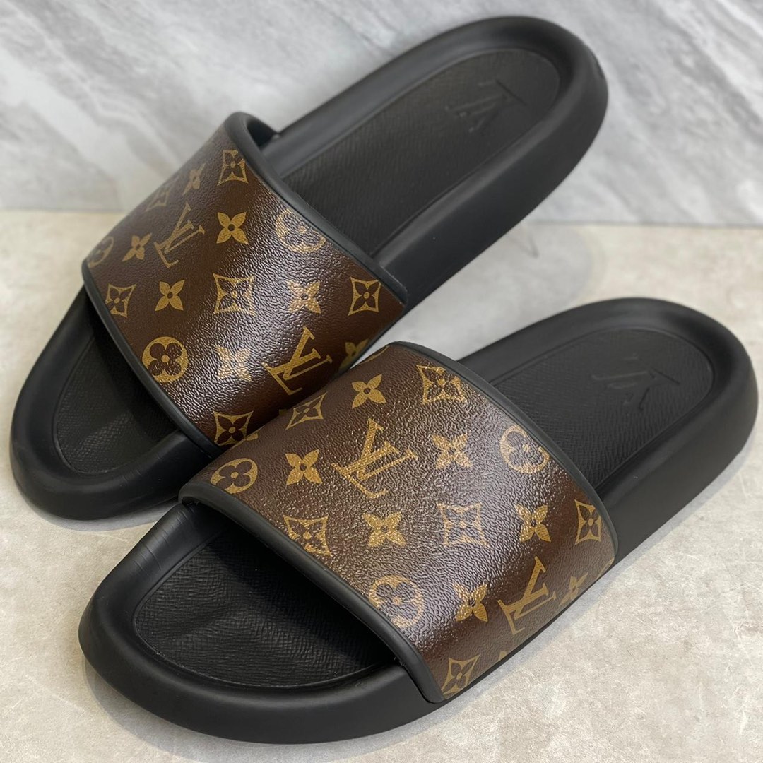 Louis Vuitton LV Monogram Maccasar Waterfront Mule Sandal ( Not Hermes ...