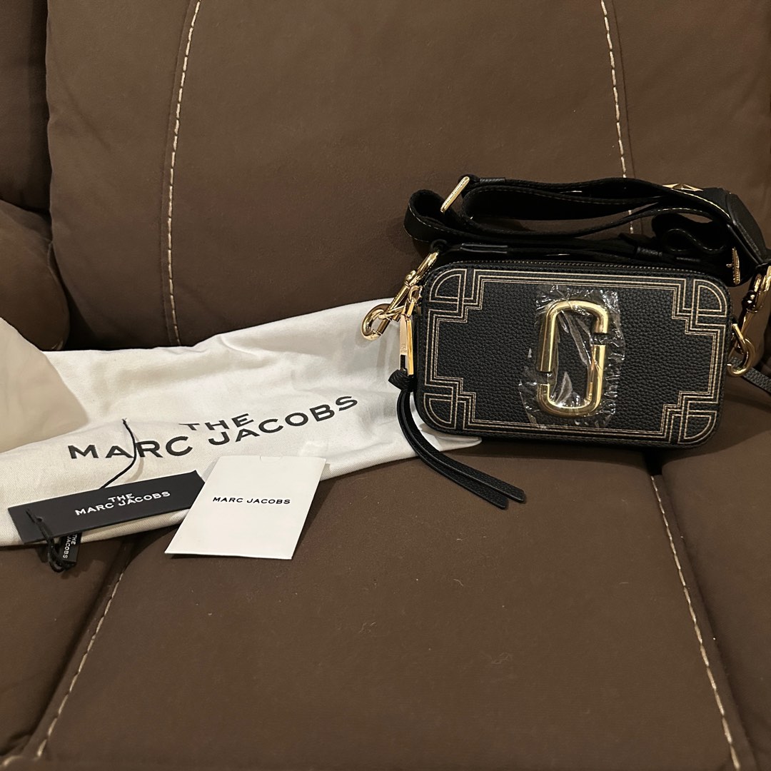 MJ Snapshot Camera Bag Black Gold, Fesyen Wanita, Tas & Dompet di Carousell