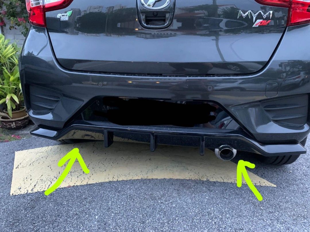 Myvi g3 Rear diffuser v1, Auto Accessories on Carousell