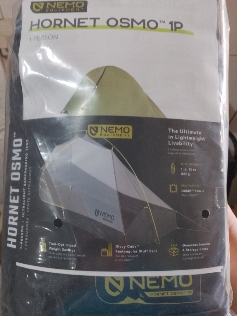 Nemo Osmo Hornet 1P, Sports Equipment, Hiking & Camping on Carousell