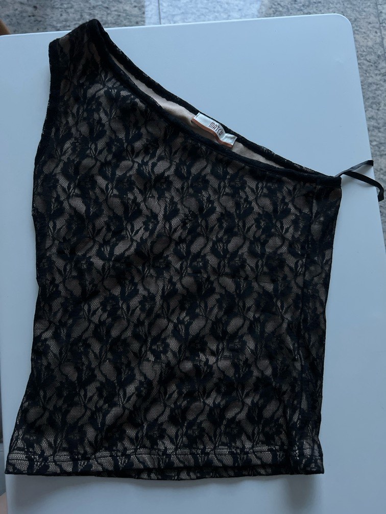 Never worn before lace half shoulder top, Women's Fashion, Tops, Other ...