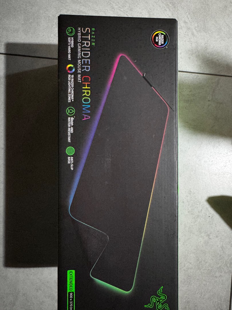 New Seal Razer Strider RGB Hybrid Mouse Pad Gaming Mouse Mat, Computers ...