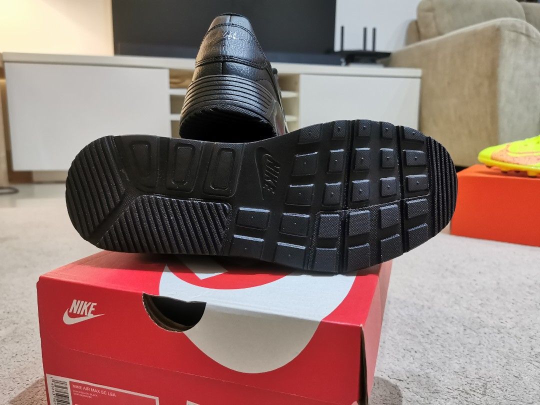 Nike Air Max SC All Black Full Leather, Men's Fashion, Footwear, Casual ...
