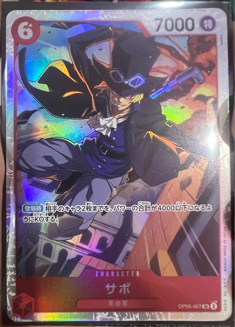 One Piece Card Game Sabo OP05-007 SR, Hobbies & Toys, Toys & Games on ...