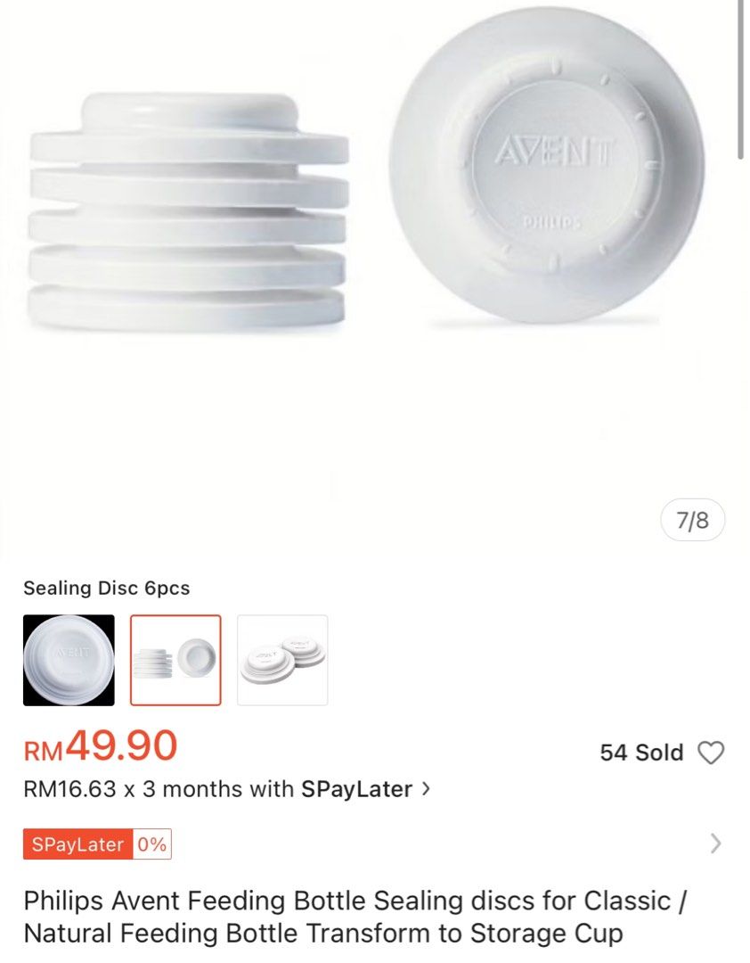 Original brand new Philips Avent Sealing discs to transform bottles ...