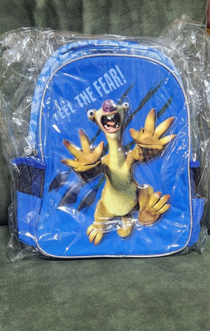 Original Ice Age School bag(Sid), Hobbies & Toys, Stationery & Craft ...