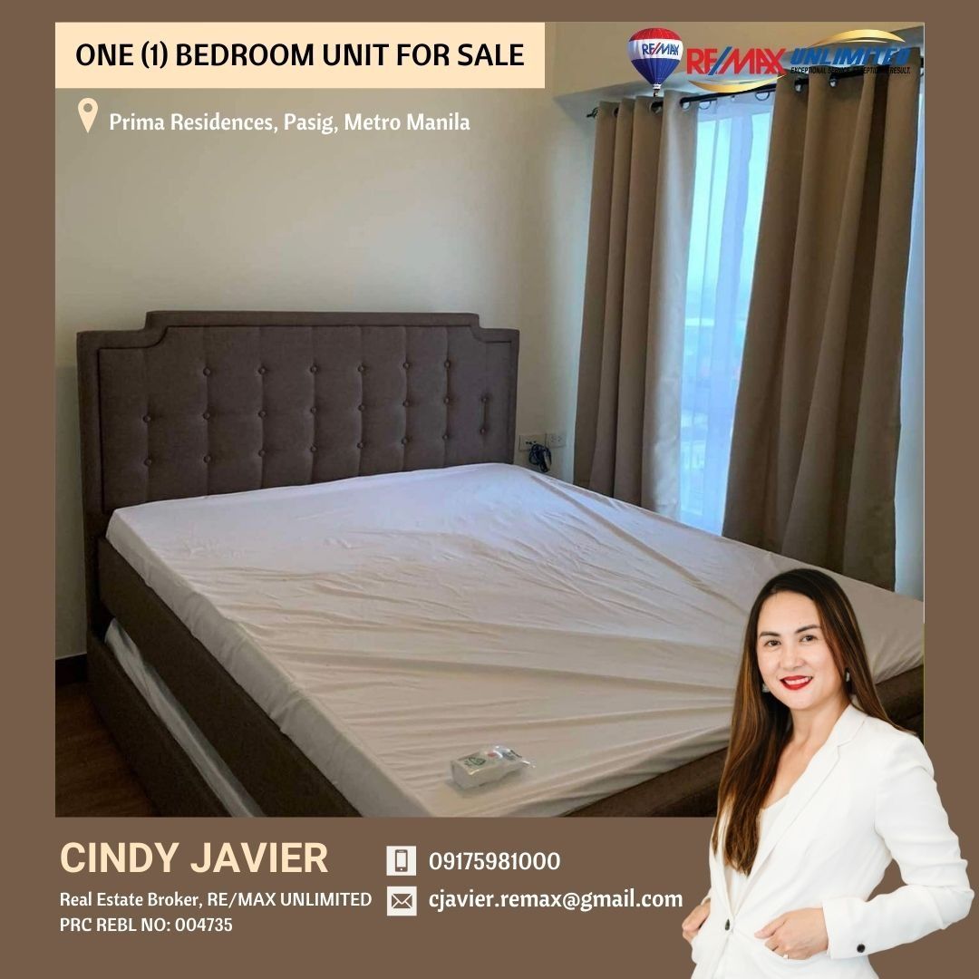 PD0578 - Prisma Residences One (1) Bedroom Unit For Sale, Property, For ...