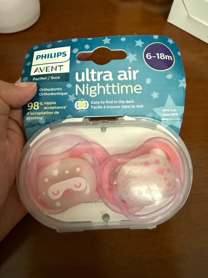 Philips Avent Ultra Air Nighttime Pacifier, Babies & Kids, Nursing ...