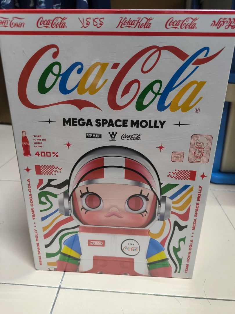 POP MART Mega Space Molly 400% Coca Cola Model 30cm, Hobbies & Toys, Toys & Games on Carousell