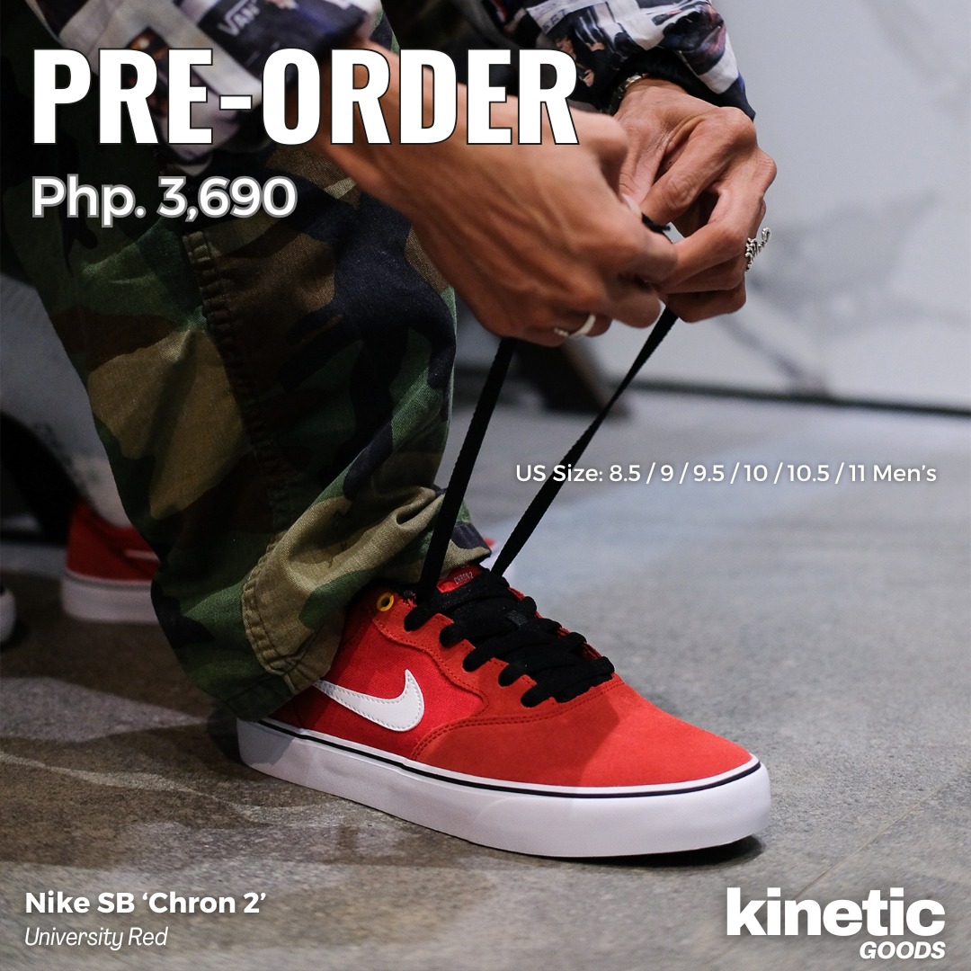 (PRE-ORDER ONLY) Nike SB 'Chron 2' University Red, Men's Fashion ...
