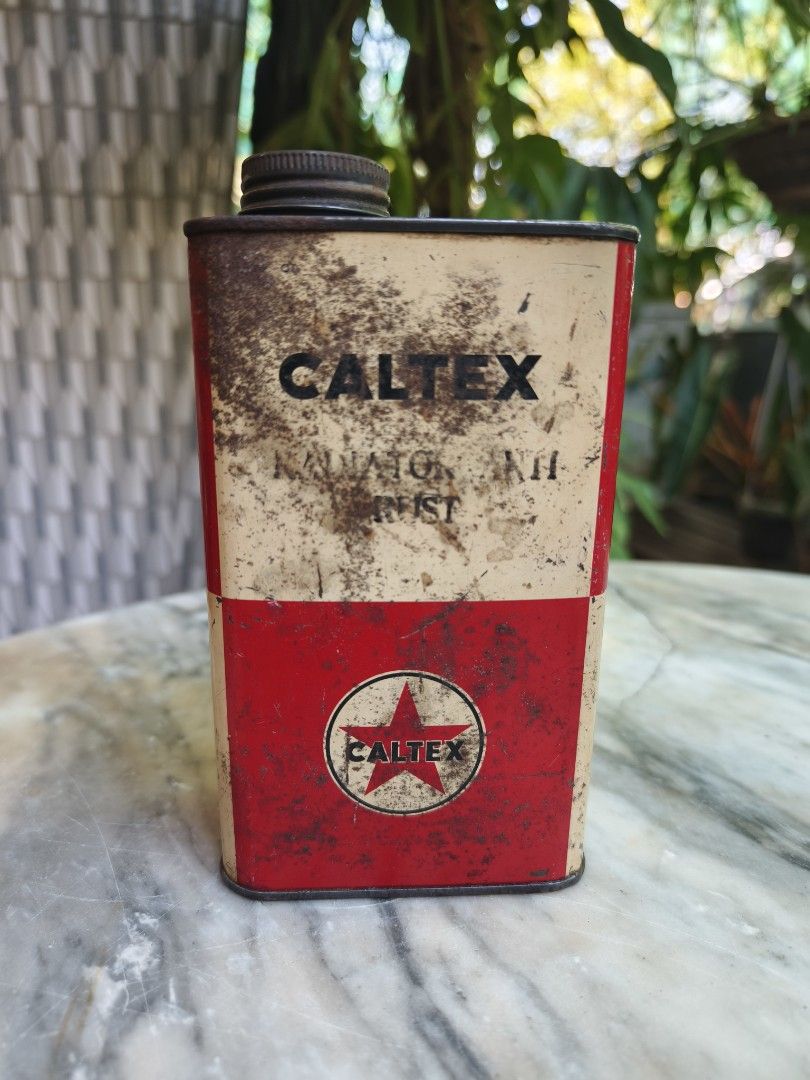 Rare 1950s CALTEX Radiator Anti Rust Litho 1 Quart Tin, Hobbies & Toys ...