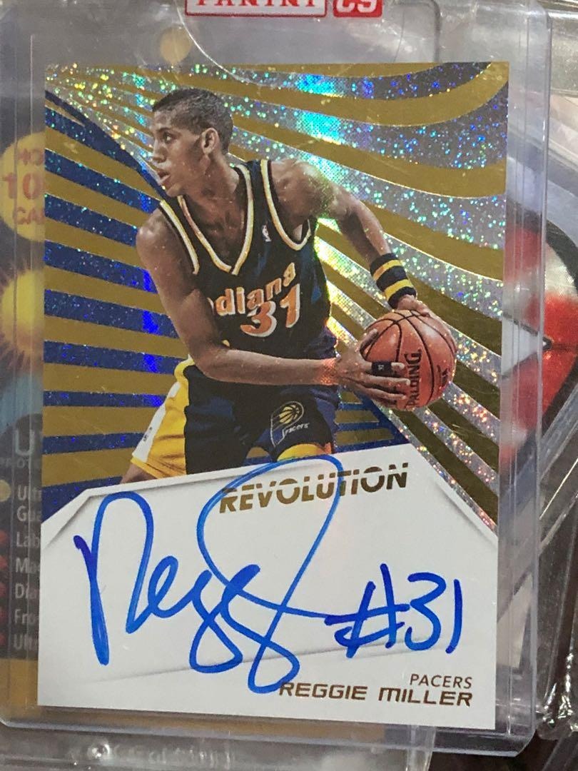 REGGIE MILLER NBA Basketball Autograph Auto Card, Hobbies & Toys, Toys ...