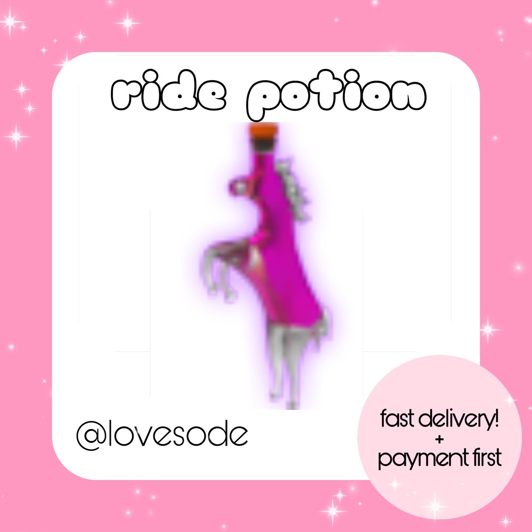 ride-a-pet-potion - adopt me SALE, Video Gaming, Gaming Accessories, In ...