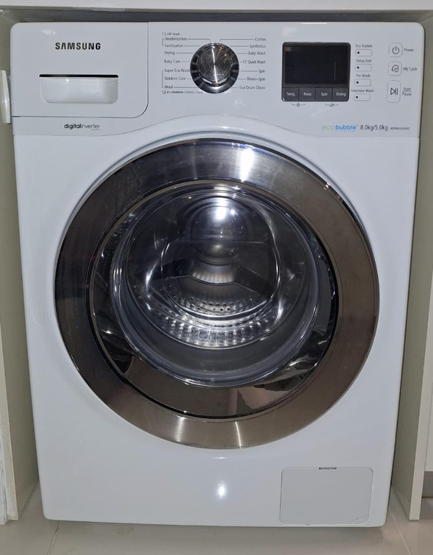 Samsung Washing machine, Front load, eco bubble, 8.0kg/5.0kg, Dryer ...