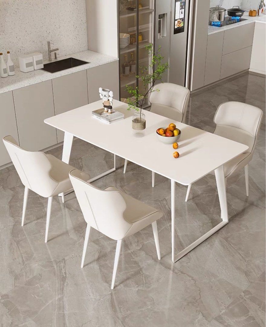 SHINI Modern Minimalist Dining Table and Chair, Furniture & Home Living ...