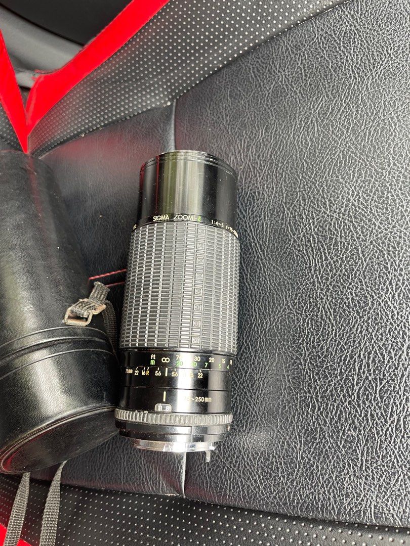 Sigma Zoom 75-250mm f/4-5 Multi-Coated Lens., Photography, Lens & Kits on Carousell