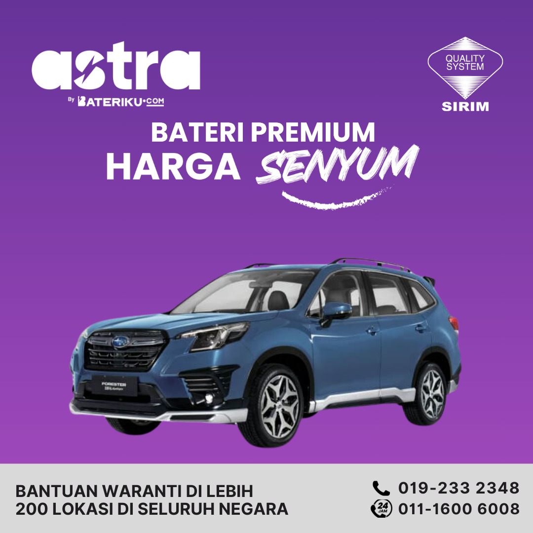 SIRIM Certified! Jenama Bateri Kereta Terbaik Untuk Subaru Bateriku ...