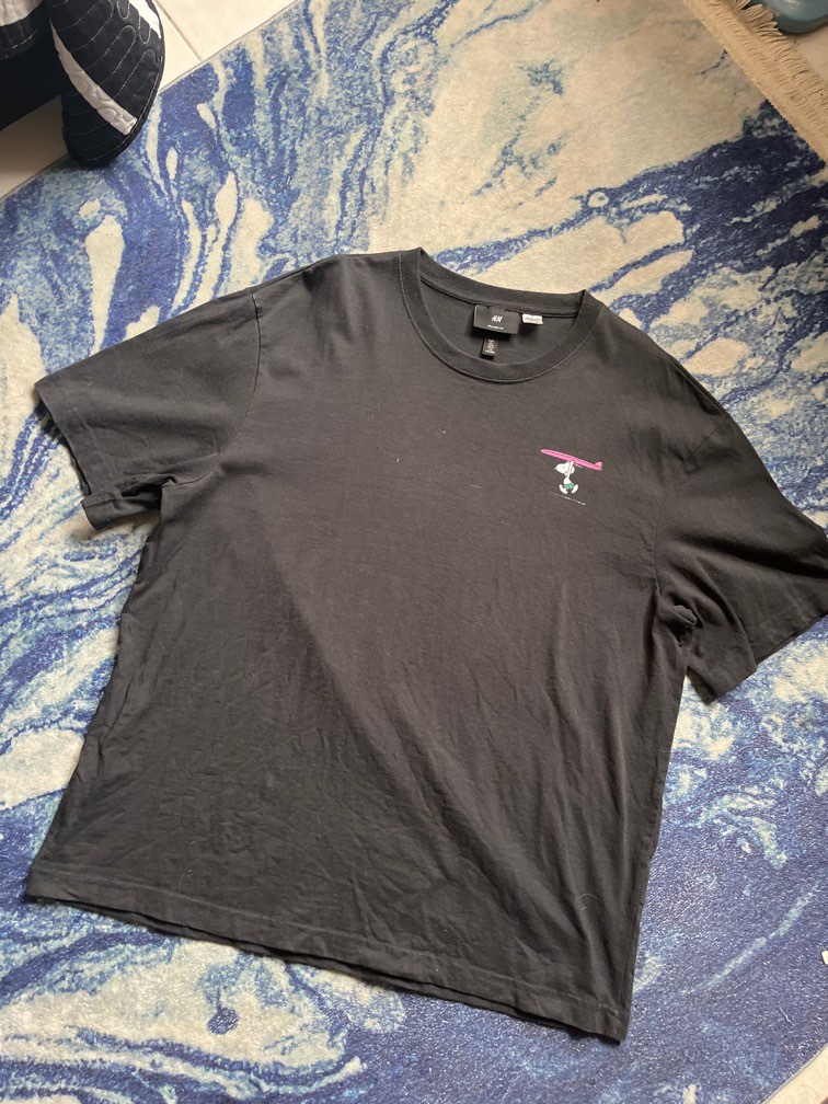Snoopy H&M, Men's Fashion, Tops & Sets, Tshirts & Polo Shirts on Carousell