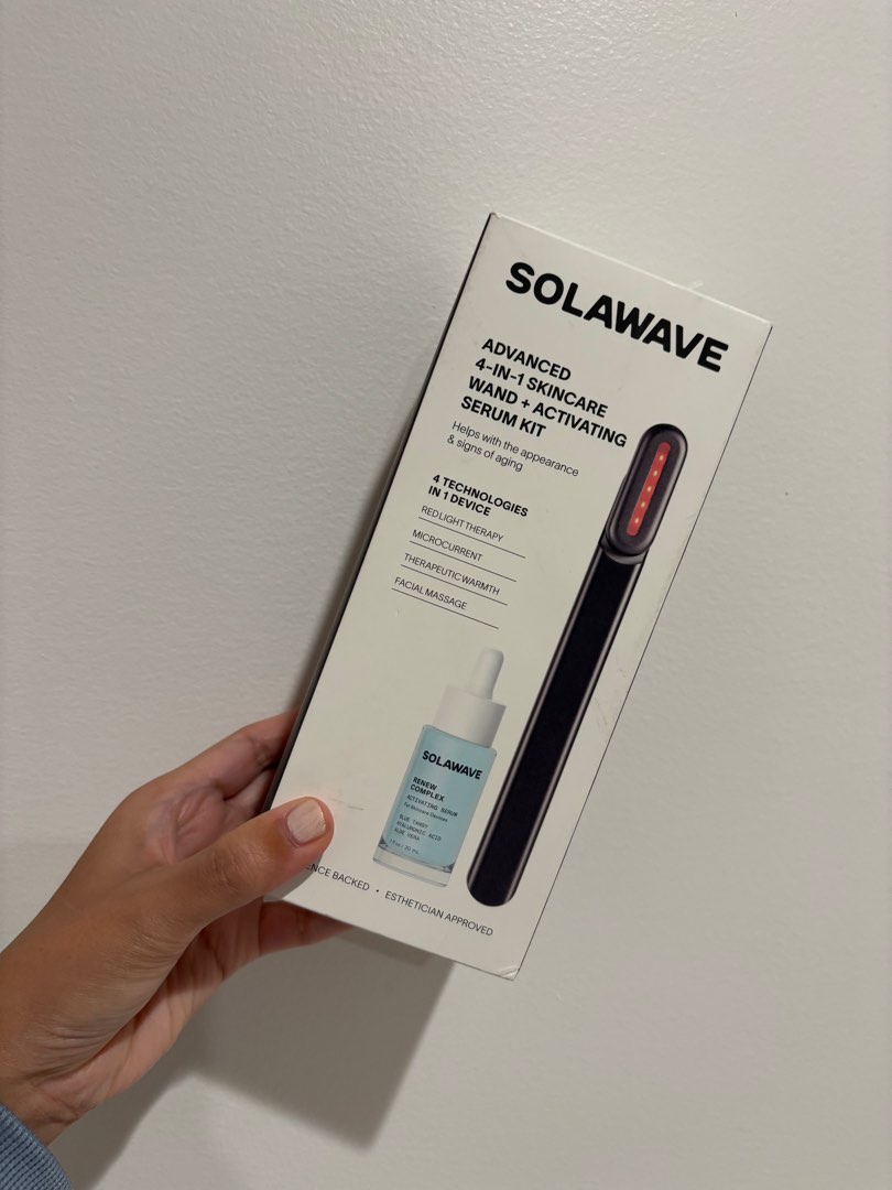 Solawave 4-in-1 Skincare Wand + Activating Serum Kit, Beauty & Personal ...