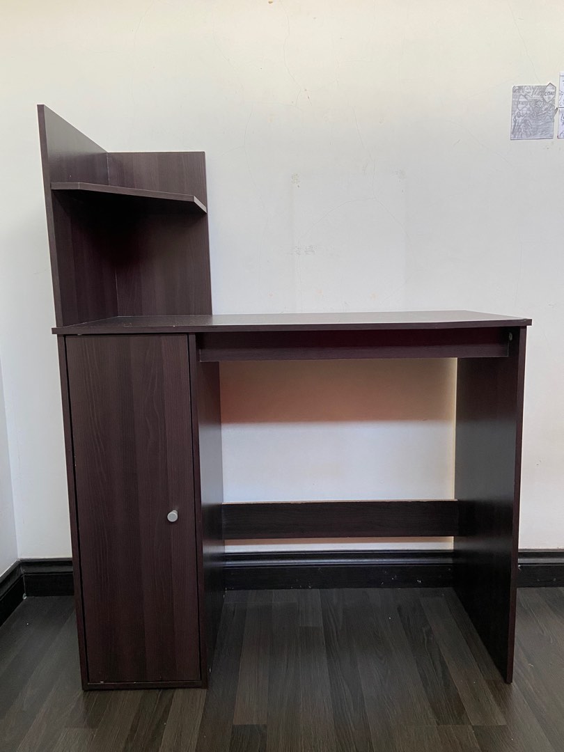 Study table with drawer/shelves, Furniture & Home Living, Furniture ...