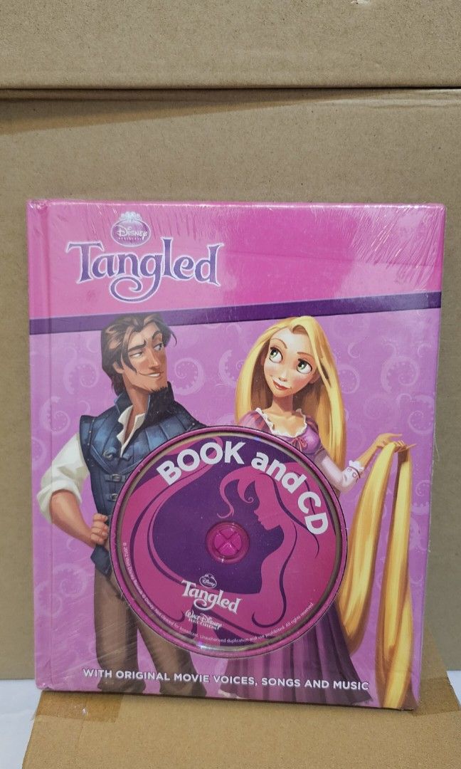 TANGLED story book with CD, Hobbies & Toys, Books & Magazines, Children ...
