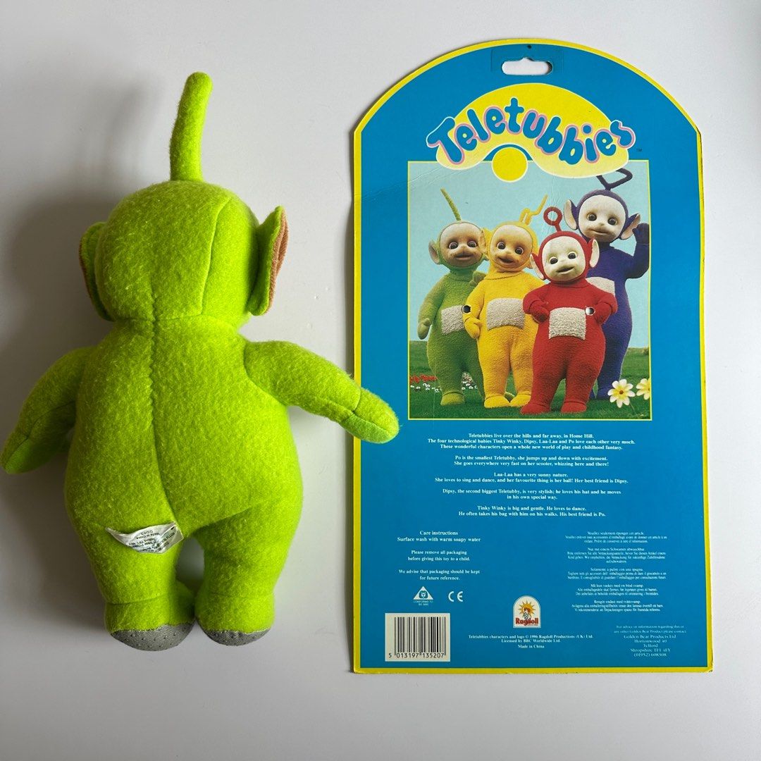 TELETUBBIES / TELETUBBY GOLDEN BEAR DIPSY PLUSHIE / PLUSH 1996 RAGDOLL ...