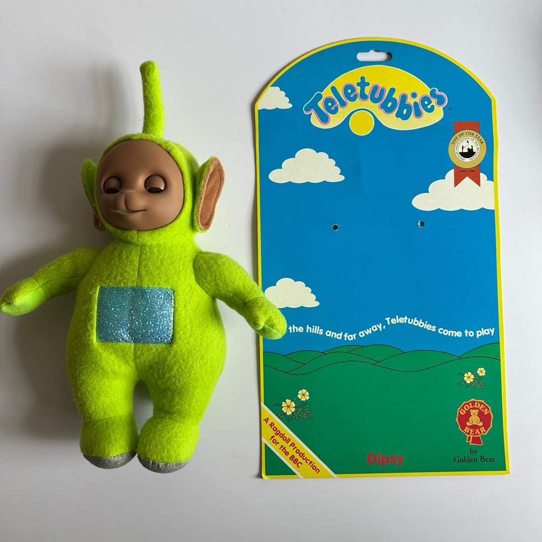 TELETUBBIES / TELETUBBY GOLDEN BEAR DIPSY PLUSHIE / PLUSH 1996 RAGDOLL ...