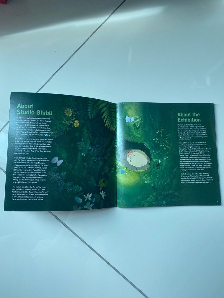 The World of Studio Ghibli Exhibition Guide Book - ArtScience Museum Singapore, Hobbies & Toys ...