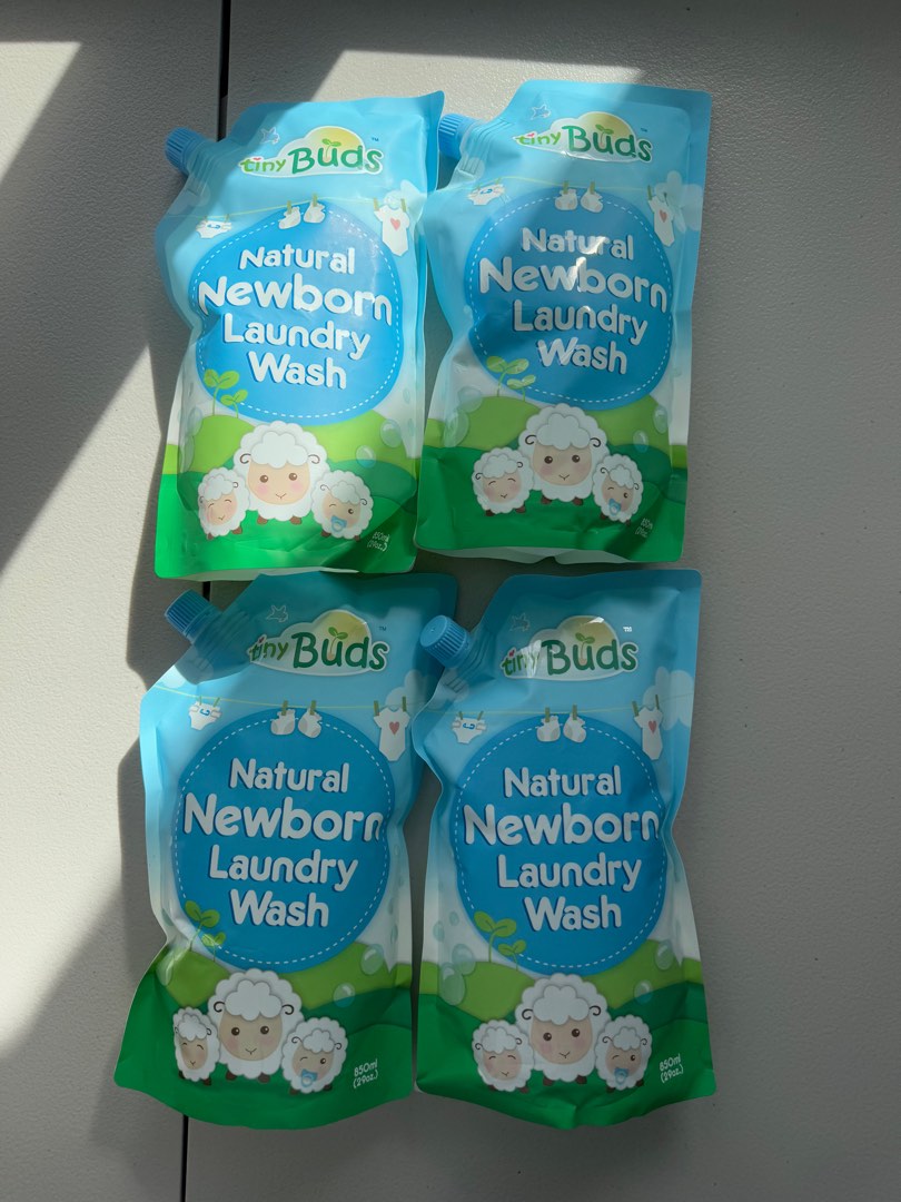 Tiny buds natural newborn laundry wash 4 refill packs, Babies & Kids ...