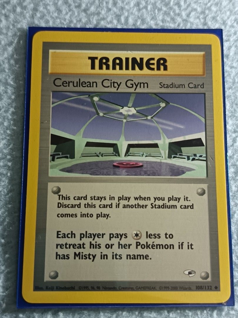 Trainer Stadium Cards Vintage Pokemon Card 1995, 96, 98 Nintendo ...