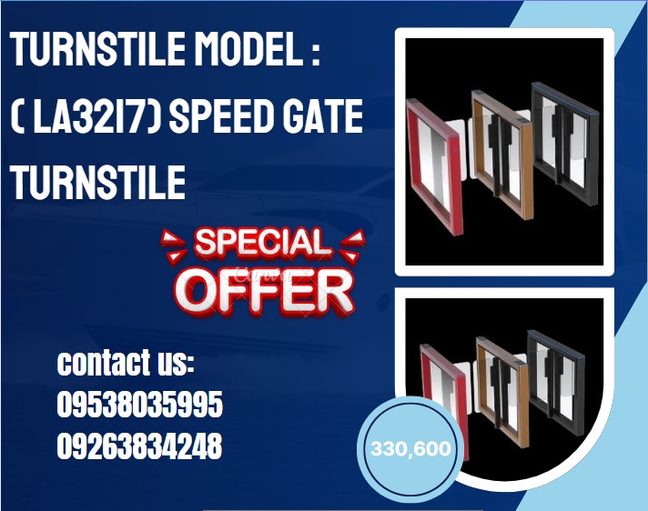 TURNSTILE MODEL: ( LA3217 ) SPEED GATE TURNSTILE, Furniture & Home ...