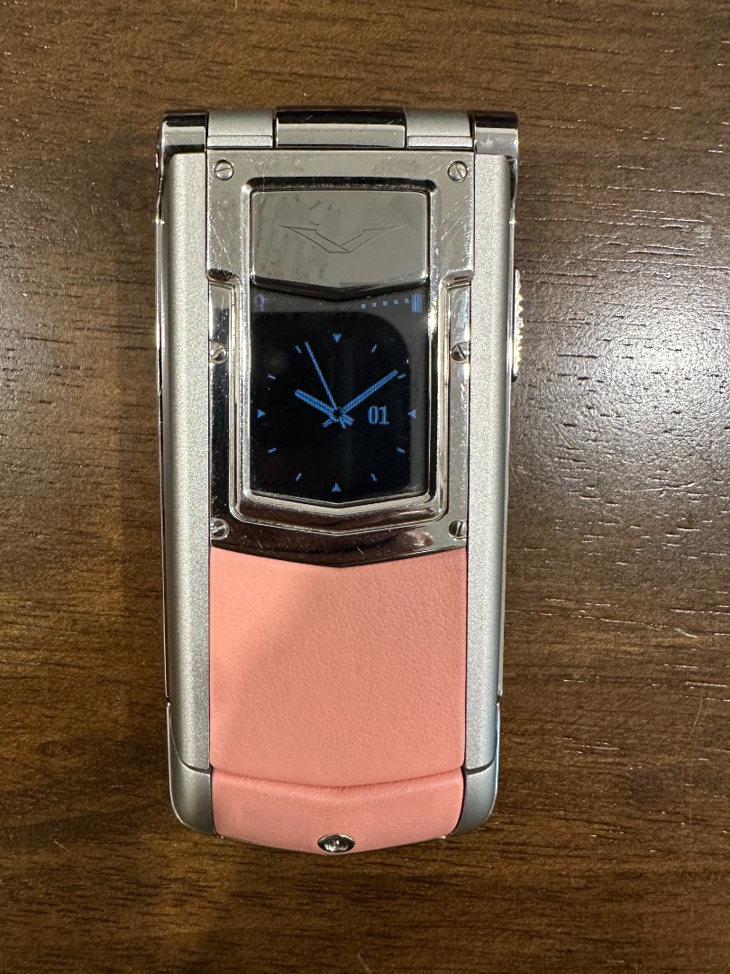 VERTU - CONSTELLATION AYXTA - GENUINE RUBY KEYPAD - PINK LEATHER - RARE ...