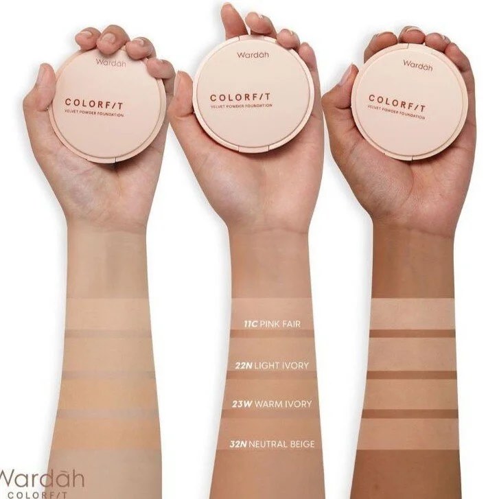Wardah Velvet Powder Foundation - 23W, Beauty & Personal Care, Face ...