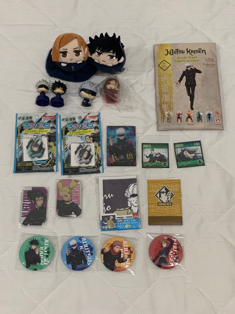 Wts jujutsu kaisen/jjk official merch Gojo Satoru Itadori Yuji Megumi ...