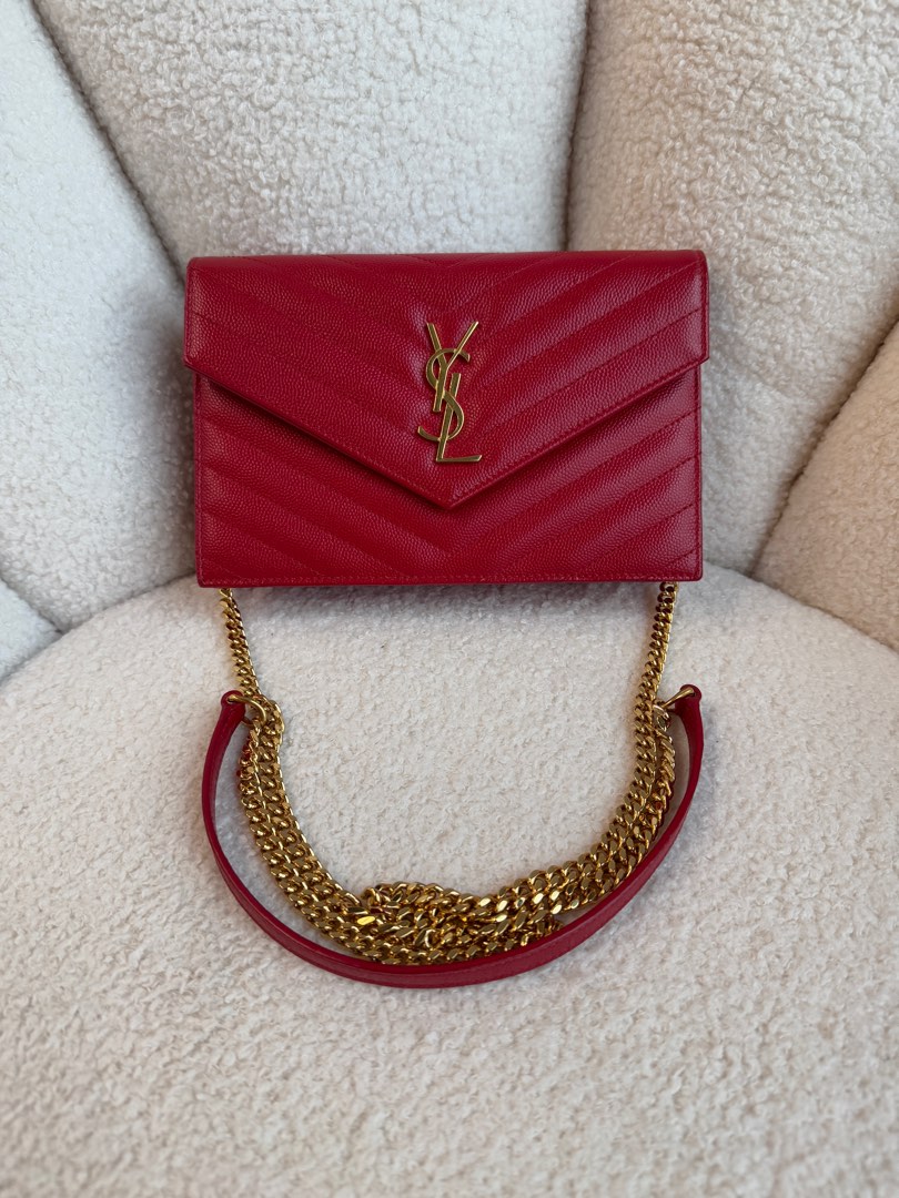 YSL Envelope WOC GHW, Luxury, Bags & Wallets on Carousell