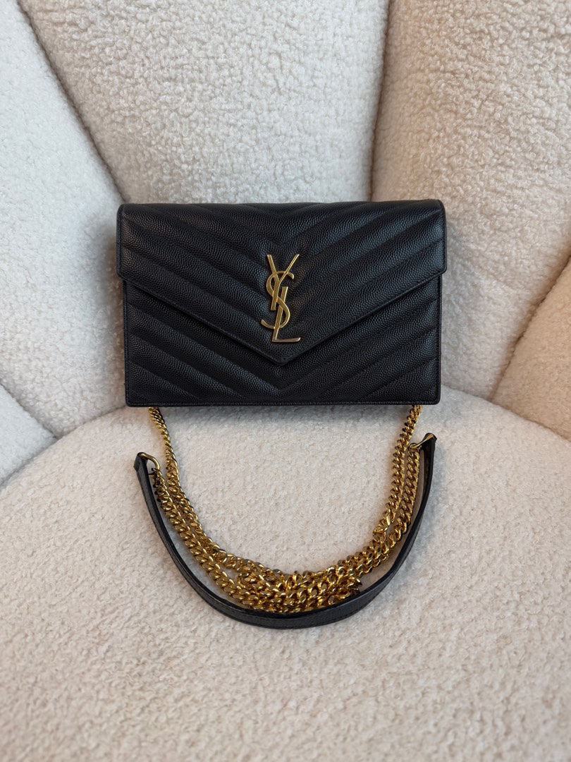 YSL Envelope WOC GHW, Luxury, Bags & Wallets on Carousell