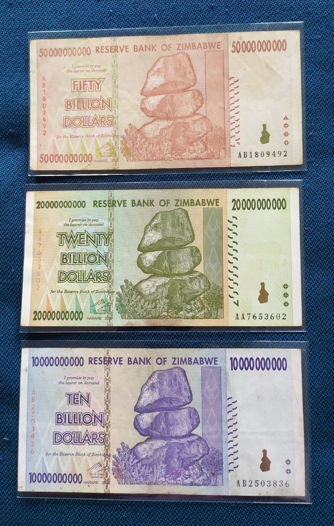 Zimbabwe old Banknote, Hobbies & Toys, Collectibles & Memorabilia ...
