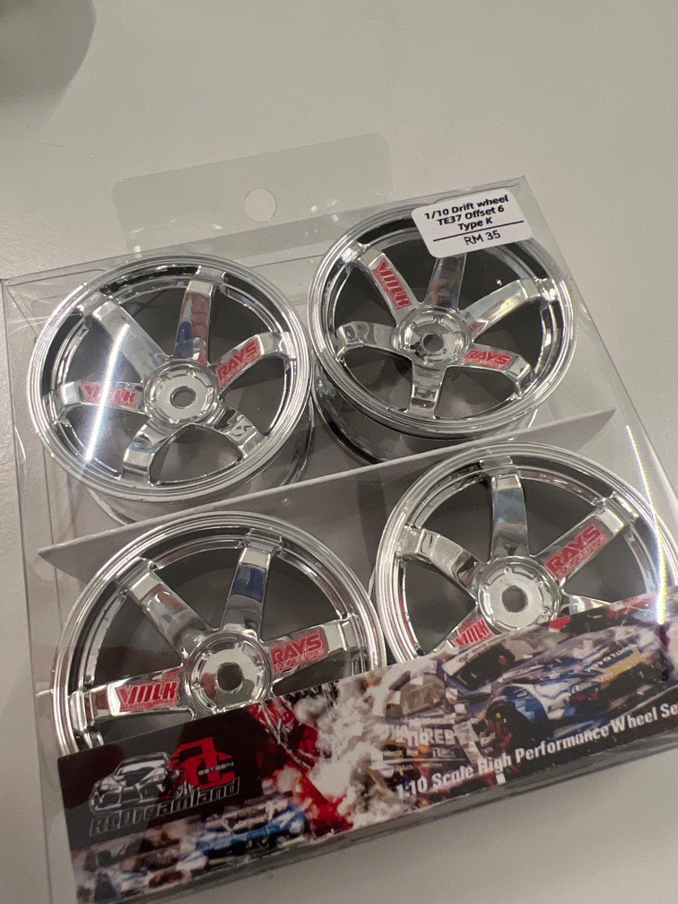 RCD 1/10 RC Drift Sport rim Wheel Volk Raving TE37 Rays 6mm offset6 ...