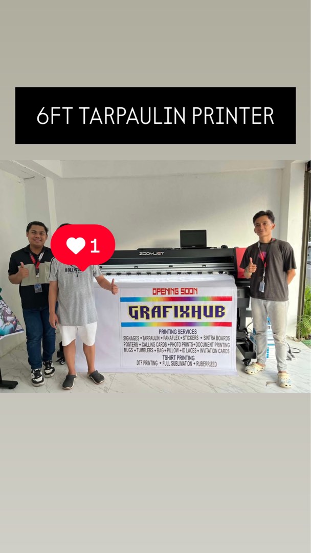 6ft Tarpaulin Printer Dual Head DX11 (Large Format Printer Machine ...