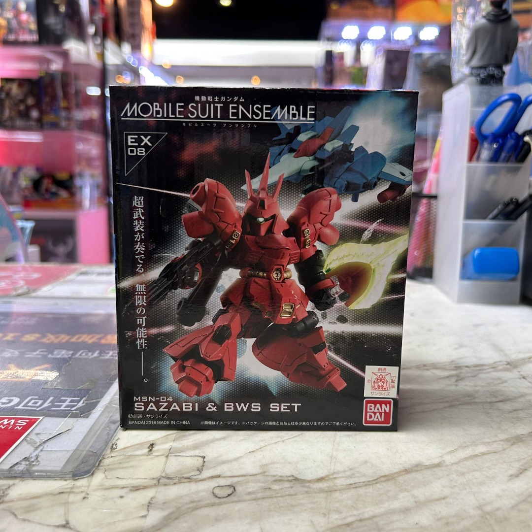 （旺角家樂坊9樓門市現貨）Bandai MOBILE SUIT ENSEMBLE EX08 MSN-04 Sazabi & BWS Set (KL770), 興趣及遊戲, 玩具 & 遊戲類 ...