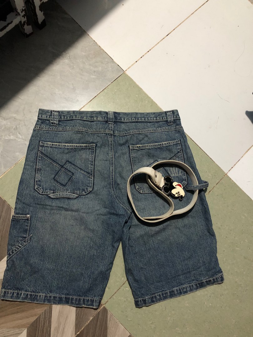 ACID WASHED CAPENTER JORTS, Men's Fashion, Bottoms, Shorts on Carousell