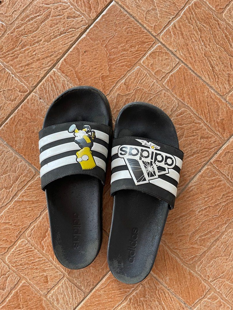 adidas x the simpsons, Men's Fashion, Footwear, Flipflops and Slides on ...